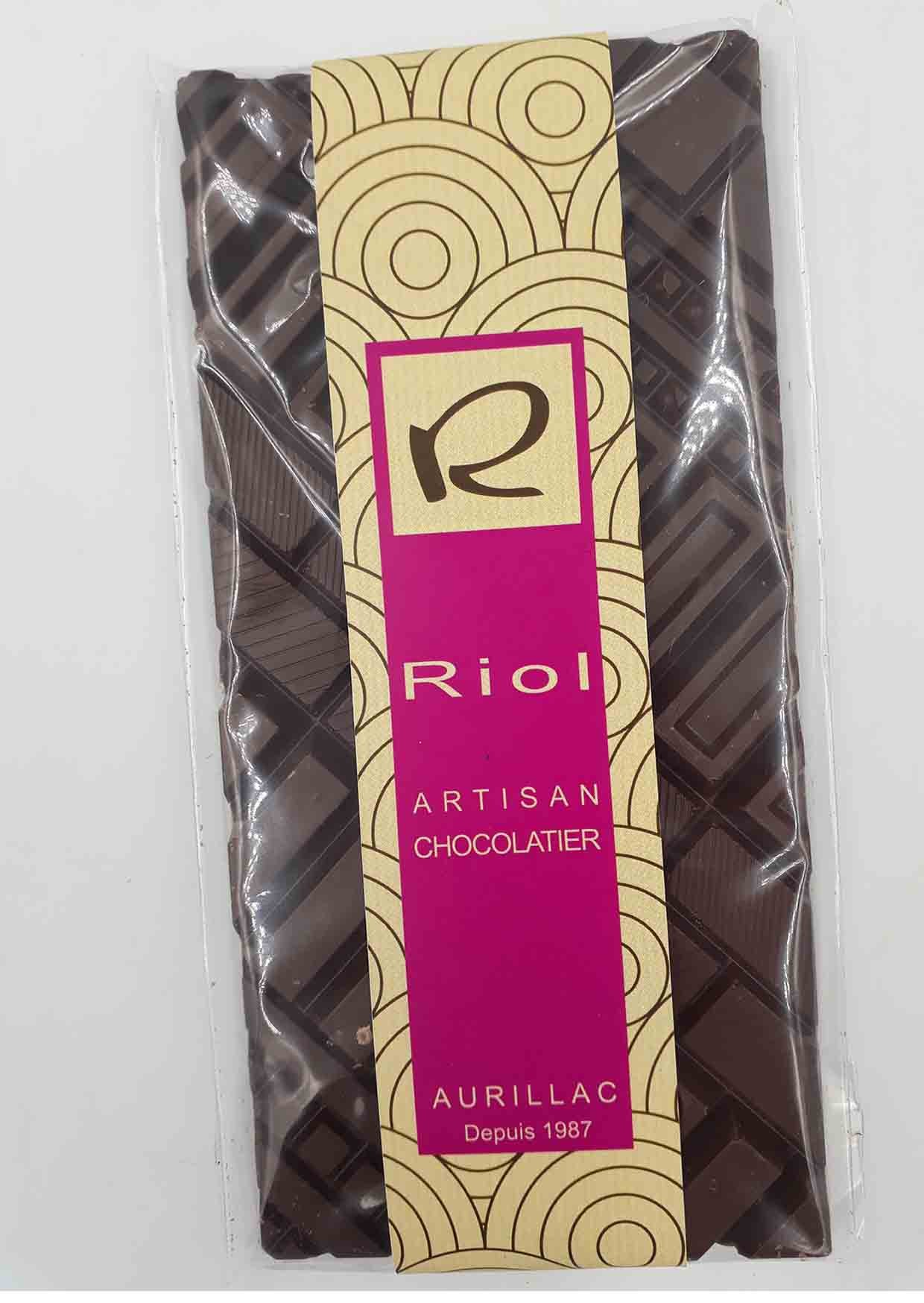 Tablette chocolat noir MACAE 62 % de cacao min - 80g de la Confiserie ...