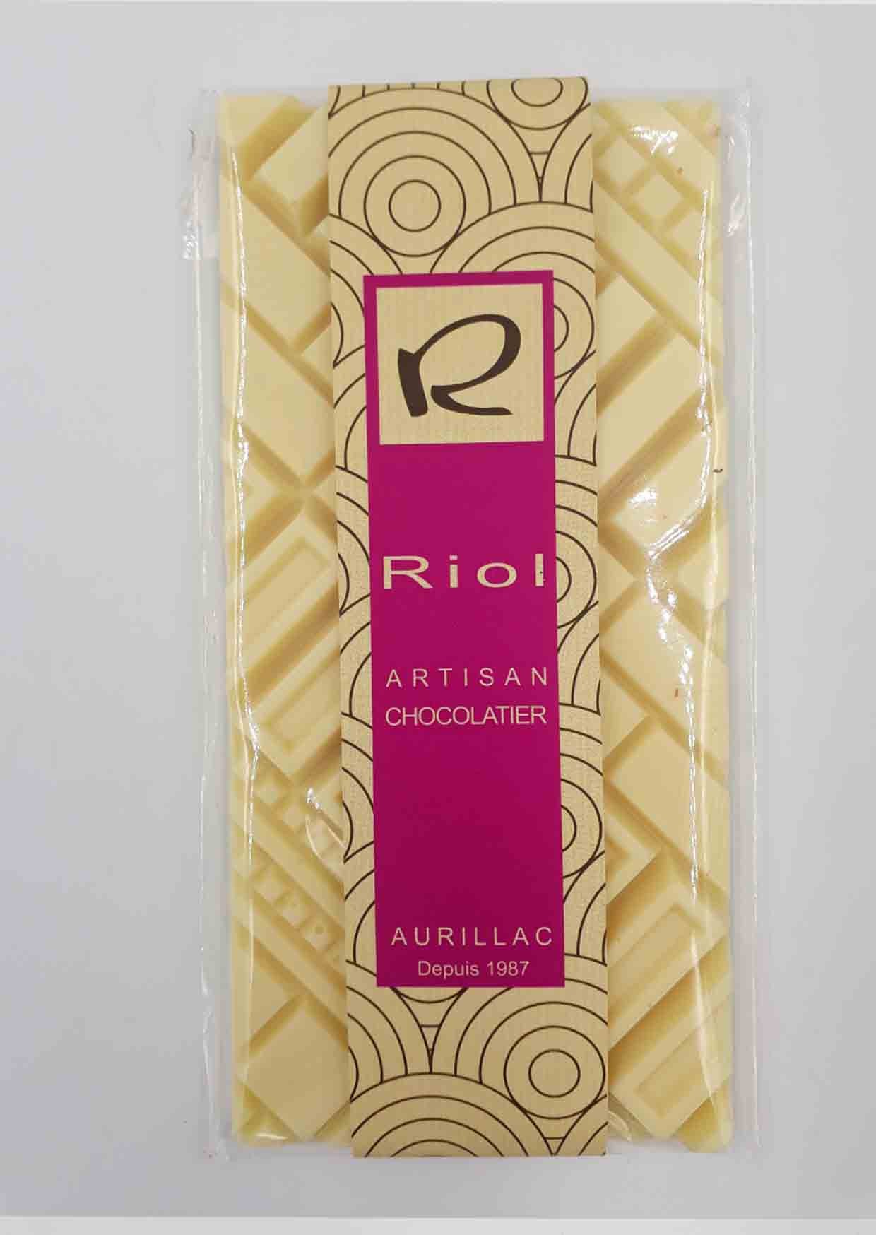 Tablette chocolat Blanc IVOIRE 35 % beurre de cacao min - 80g de la ...