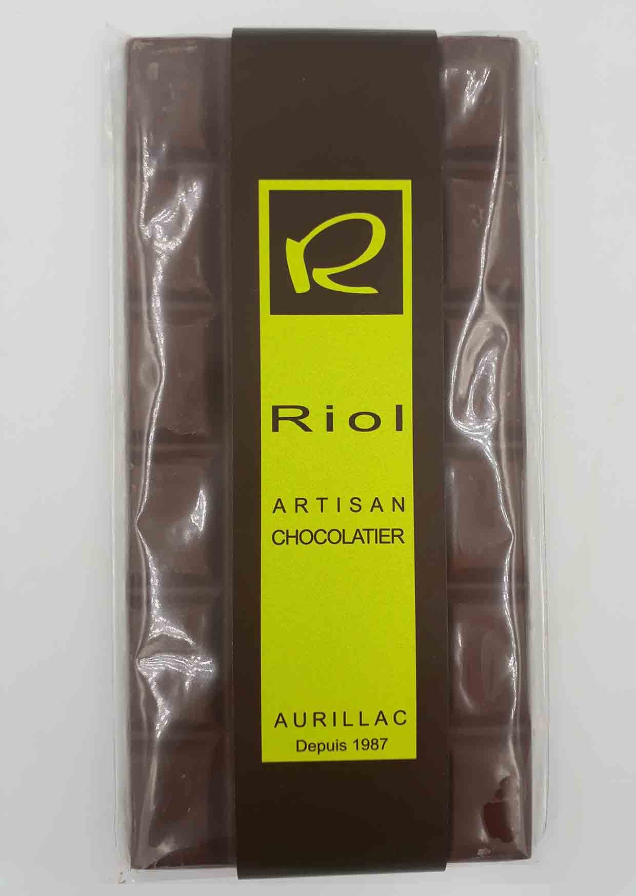 Tablette de chocolat noir 61% de cacao min fondant - 100 g de la ...